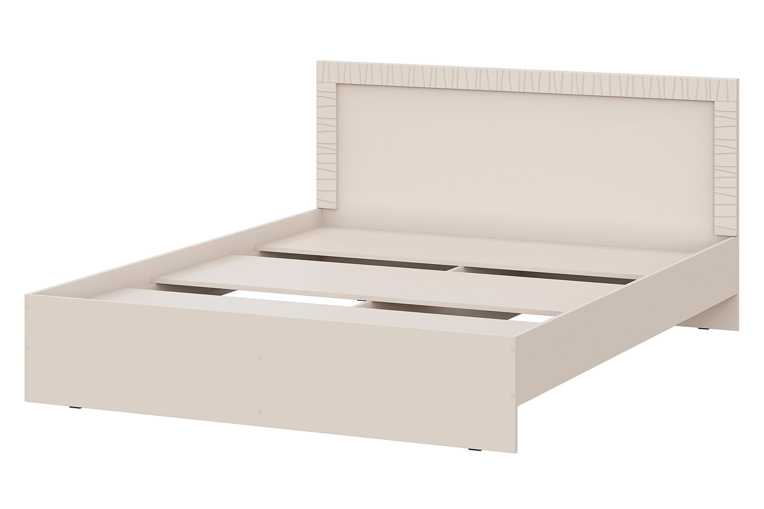 Кровать двуспальная Калипсо, 160х200 см, основание в комплекте, цвет меланж