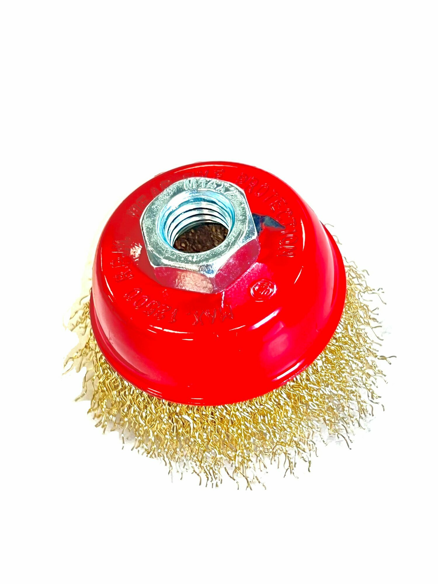 Щетка для УШМ проволочная чашка с резьбой М14 65мм.