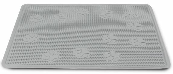 Triol Коврик для кошачьего туалета MB-04 резиновый, серый, 43*33см