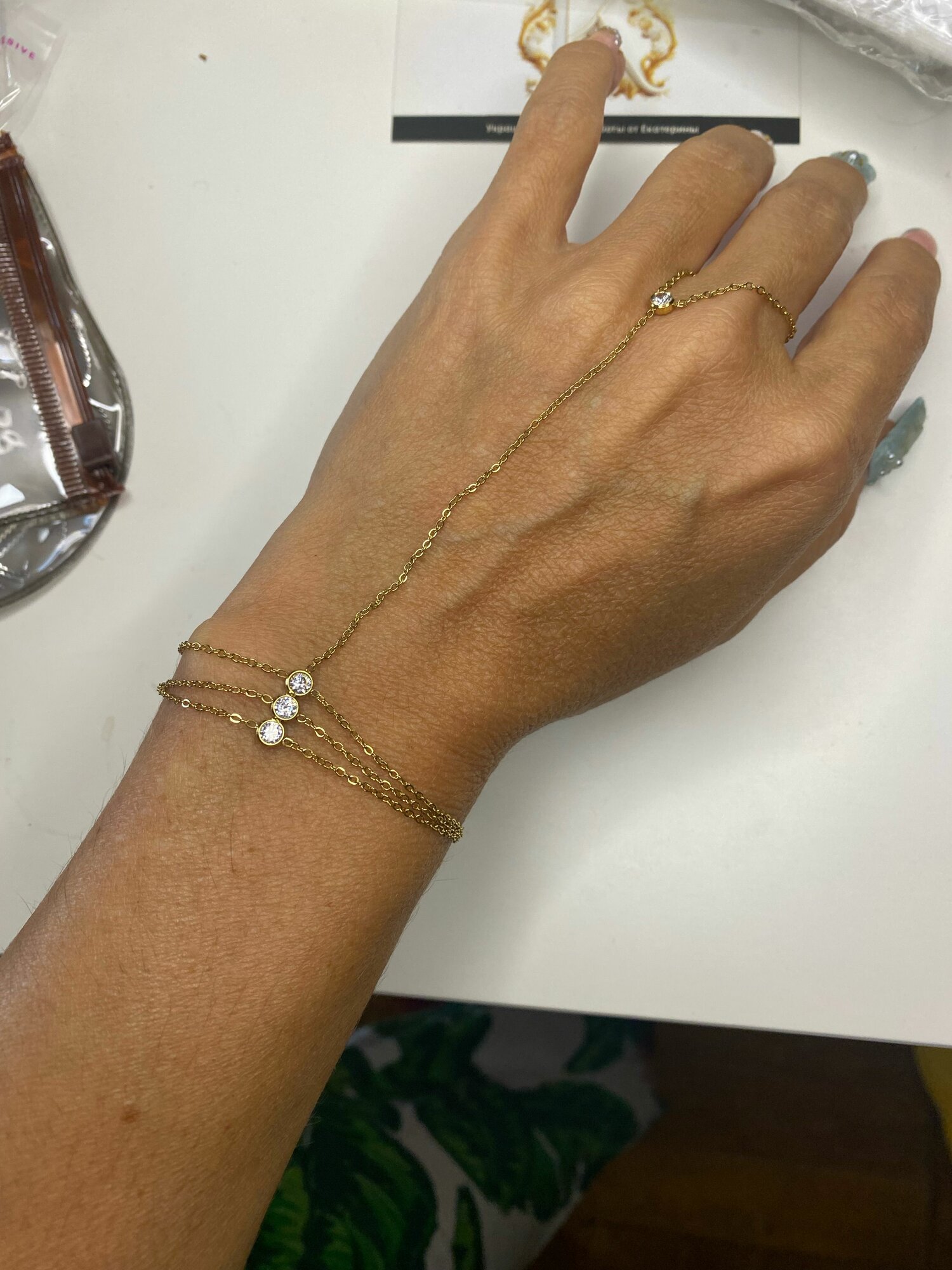 Браслет, фианит