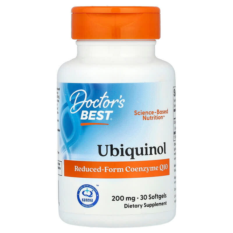 Капсулы Doctor's Best Ubiquinol with QH Kaneka 200 мг, 200 мг, 30 шт.