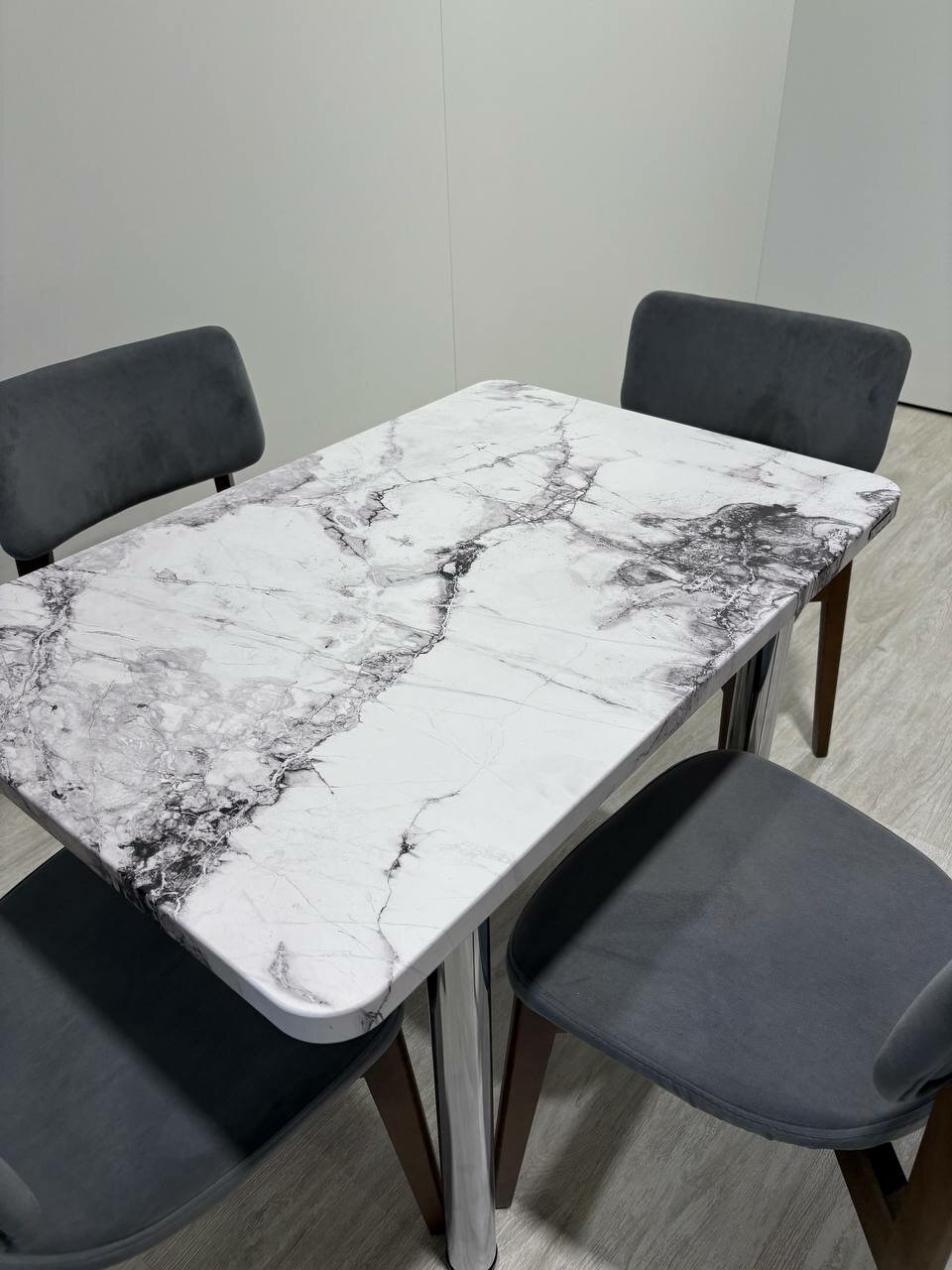 Стол кухонный обеденный прямоугольный дизайнерский лофт THETABLE•RU 102х69 7.4/11.3
