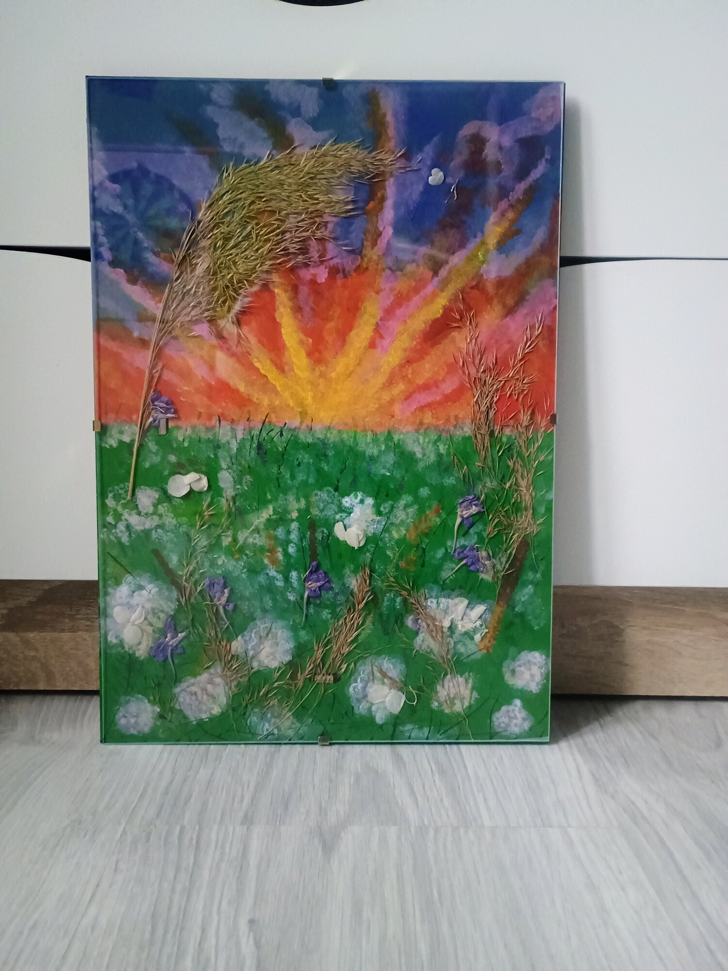 Интерьерная картина . Авторская работа в комбинированной технике.