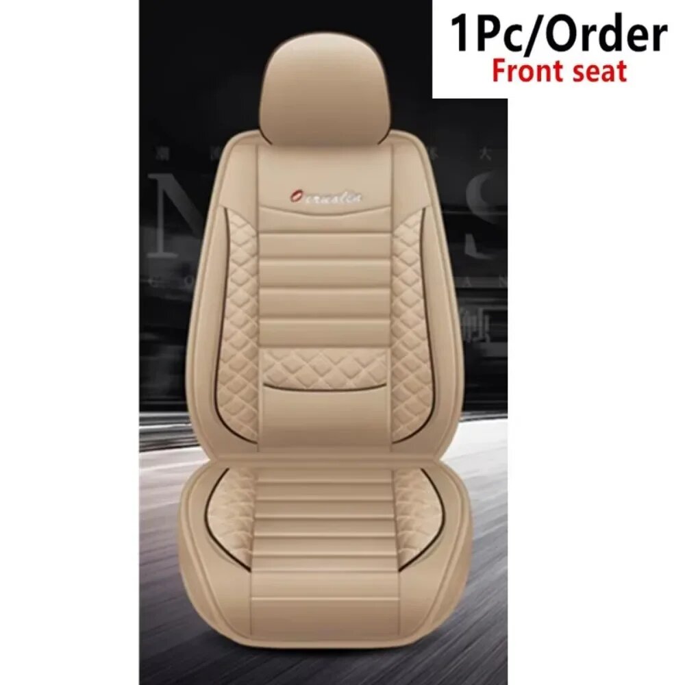 Передний или задний роскошный кожаный чехол на сиденье автомобиля, 4 сезона для Ford Explorer Focus Fusion Taurus S-MAX 2013 2012 2011 2009, Стайлинг 1PC front seat
