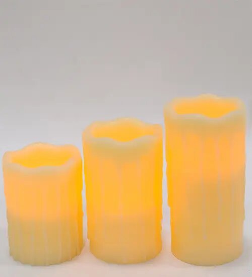 LED-04 Набор светодиодных свечей (3шт.) с дистанционным управлением