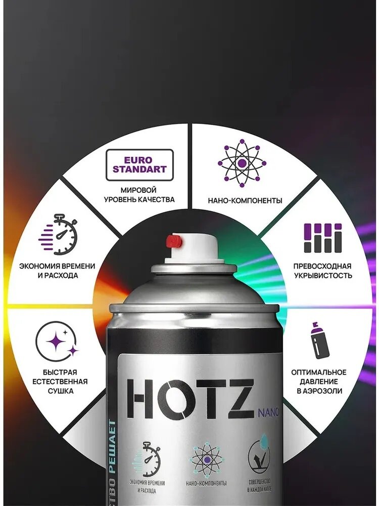 Краска 192 Портвейн 1К эмаль металлик 520мл