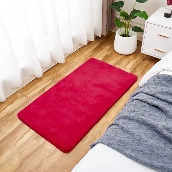 Ковер Bingo прямоугольный 60x110 см полиэстер цвет брусничный