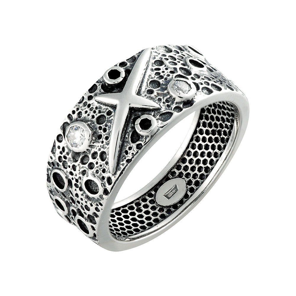 Кольцо, серебро, 925 проба