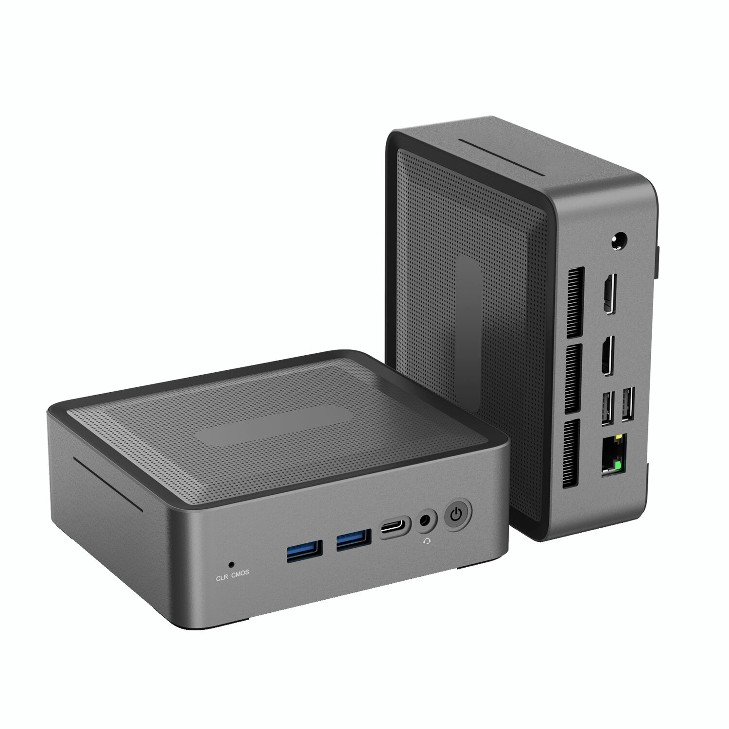 GXMO Мини-ПК (AMD Ryzen 7 5825U, RAM 0 ГБ, SSD 0 ГБ, AMD Radeon Vega 8), WiFi 6E, BT 5.2, черный матовый