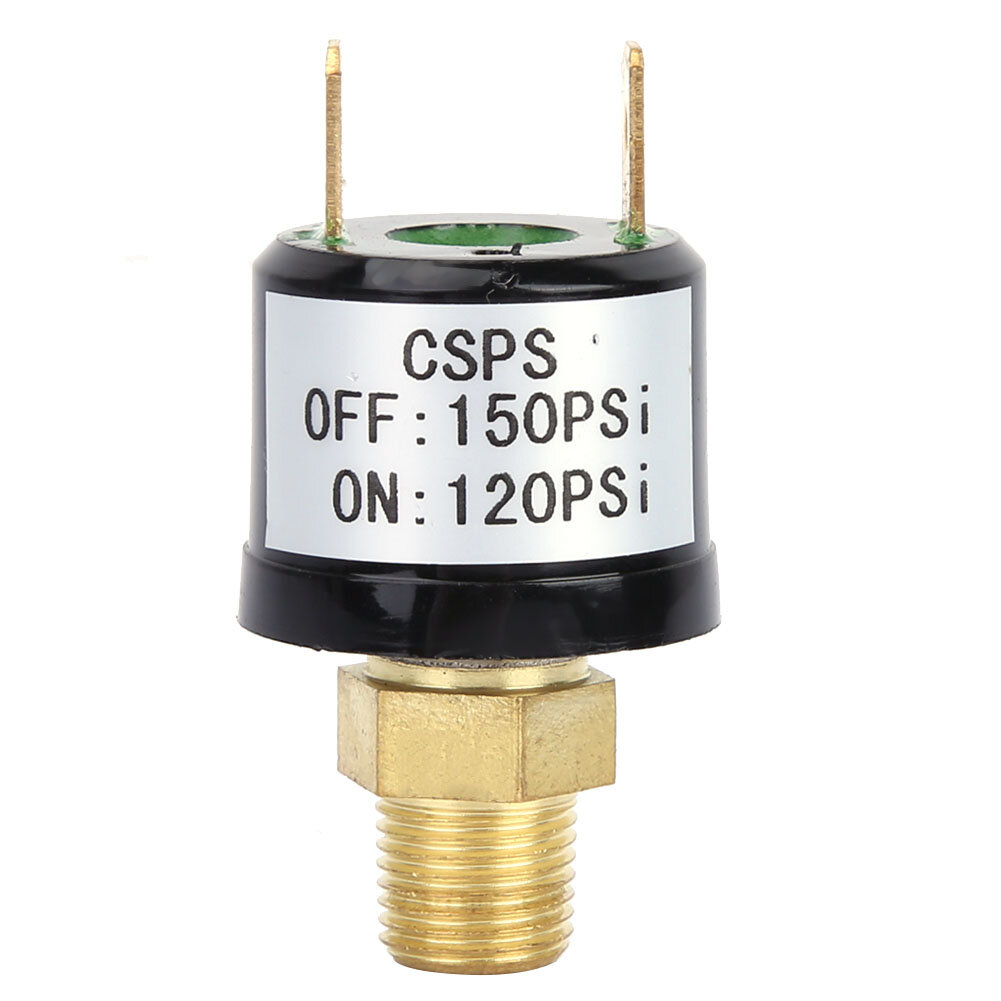 Сверхмощный клапан регулировки давления воздушного компрессора с давлением 120 150 фунтов на квадратный дюйм, регулируемый переключатель давления для надежной работы, прочная конструкция