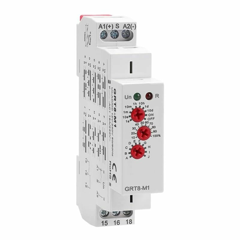 Портативное реле времени с рельсовым креплением