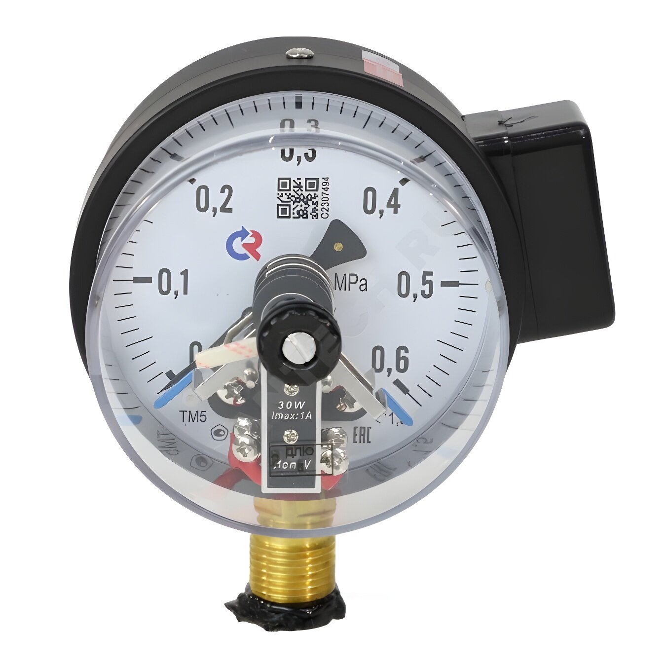 Манометр сигнализирующий Росма ТМ-510Р.05, 0-0.6 МПа, М20x1.5, 100 мм