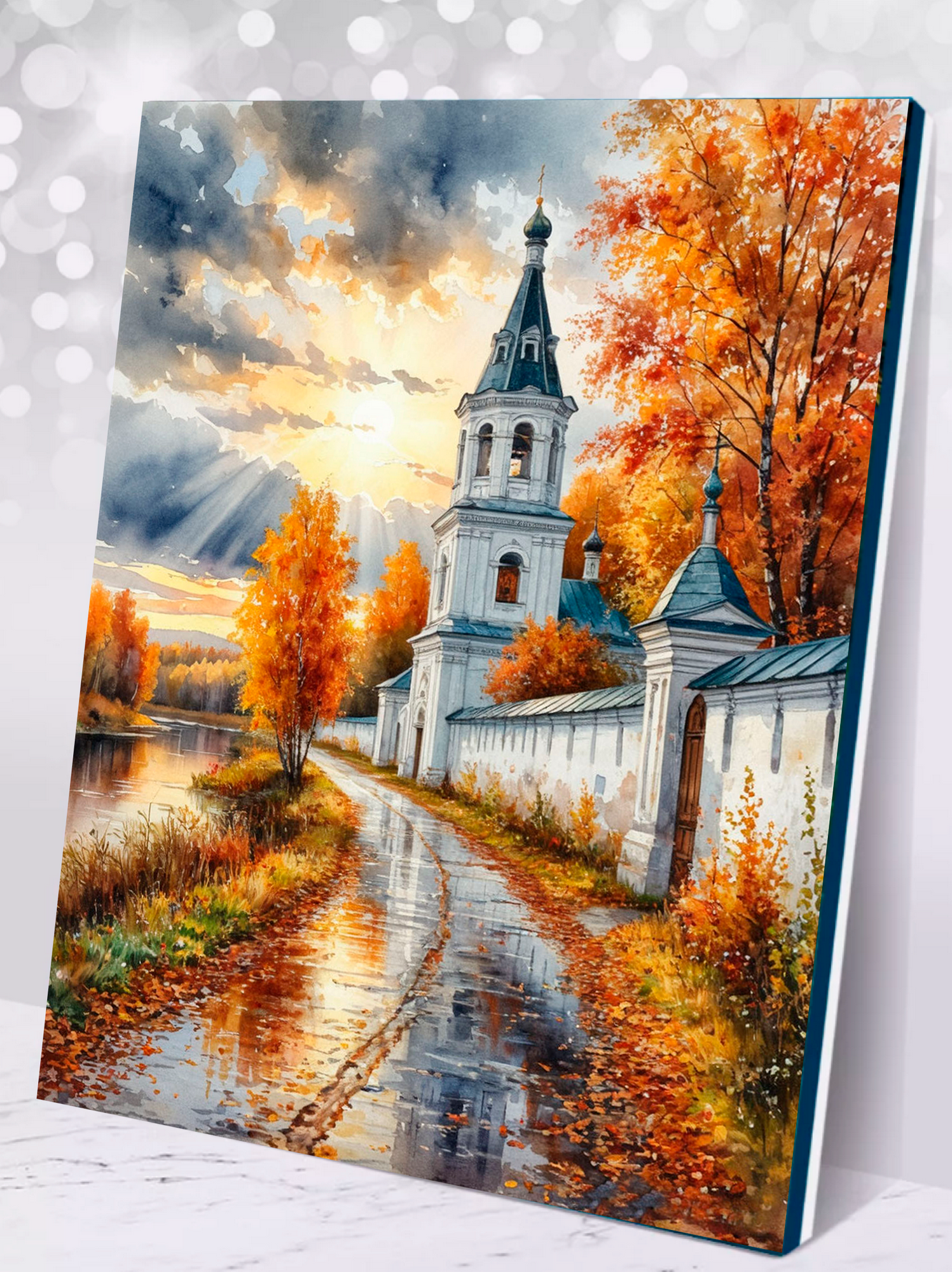Картина по номерам Колокольня 40х50 см, хлопковый холст на подрамнике, акрил, Hobby Home