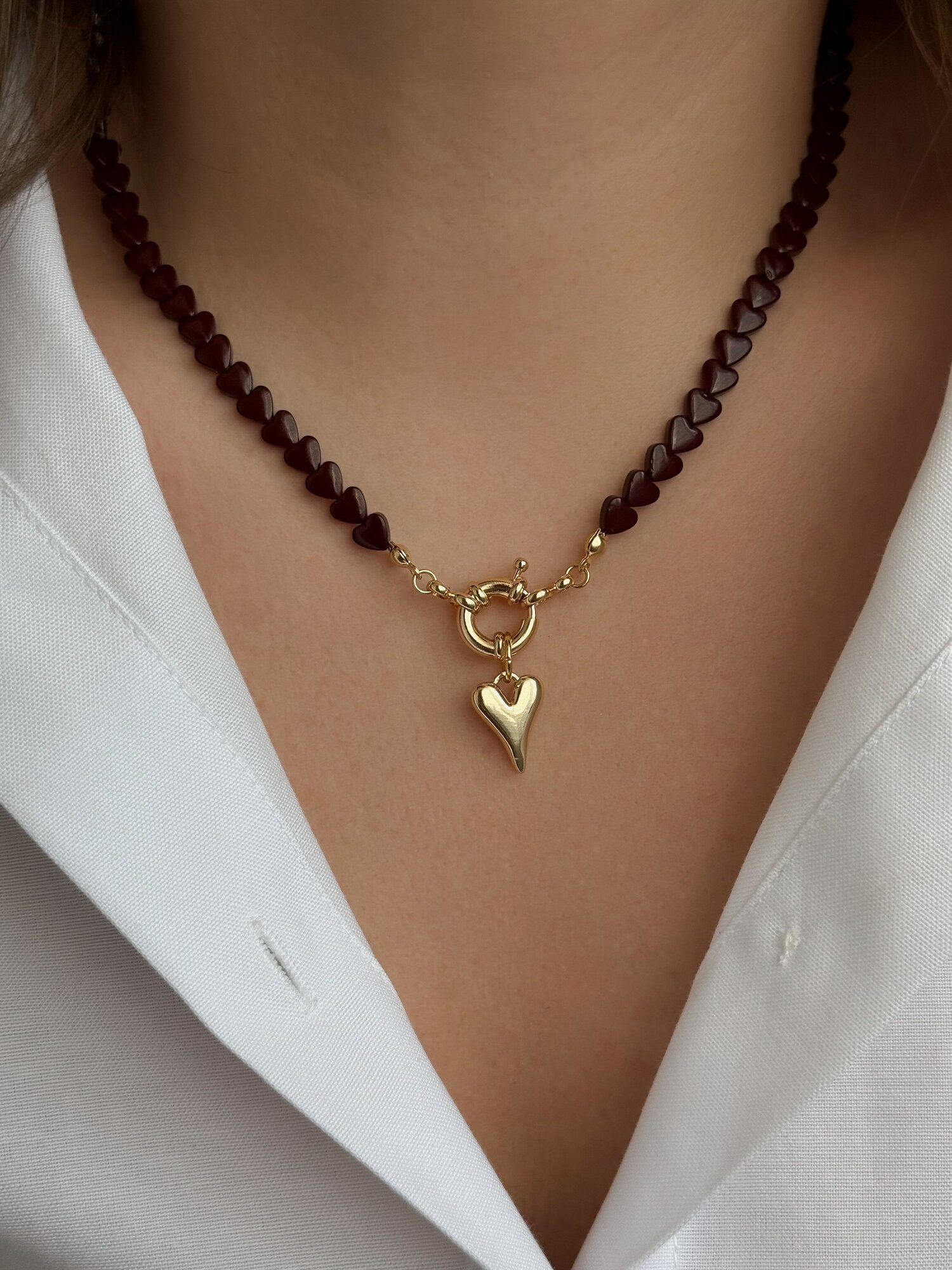 Колье, гематит