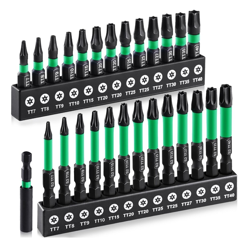 Набор перфорированных долот plum blossom из материала S2 из 27 частей (случайный цвет)