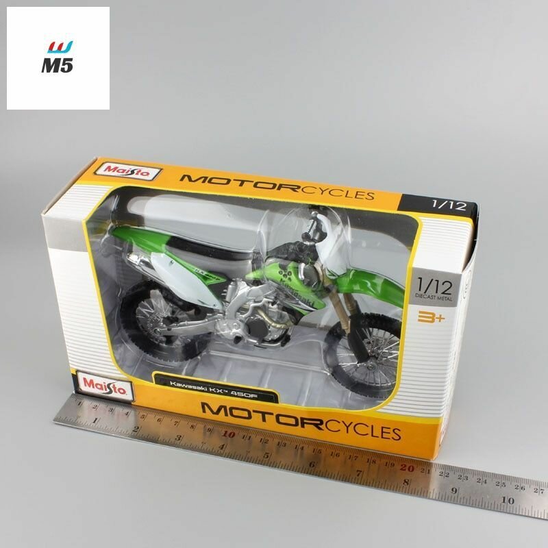 Игрушечный мотоцикл Kawasaki H2 R, 1:12, игрушка для мальчика, модель автомобиля, мотоцикл