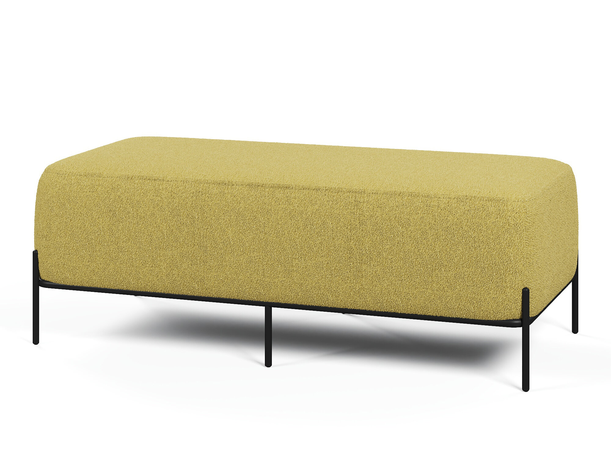 Банкетка Gufo Maxi Bravo Linden (110х52х42 см), букле, цвет желто-зеленый