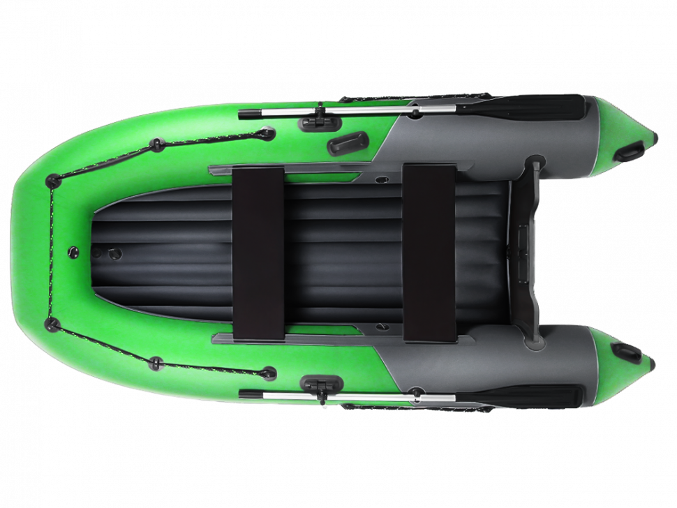 Надувная лодка НДНД Grouper 310 (графитово-салатовый)
