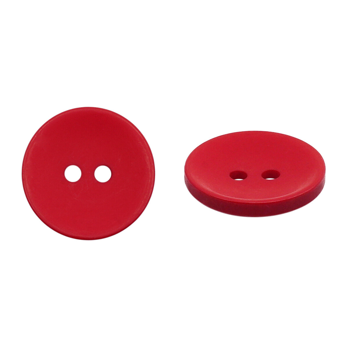 Пуговицы костюмные 32L (20 мм), 36 шт, 2 прокола, пластиковые, Айрис (красный)