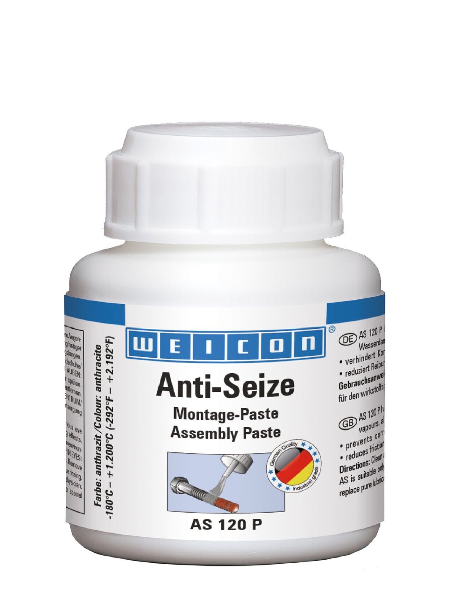 Антикоррозионнная паста монтажная, для высоких температур и давления, WEICON Anti-Seize Weicon Anti-Seize 120 г