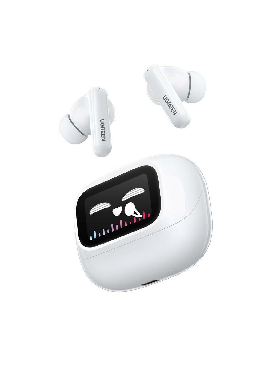 Беспроводные наушники UGREEN WS211 (55137) Earbuds HiTune T6 Magic ANC Белый Bluetooth RU