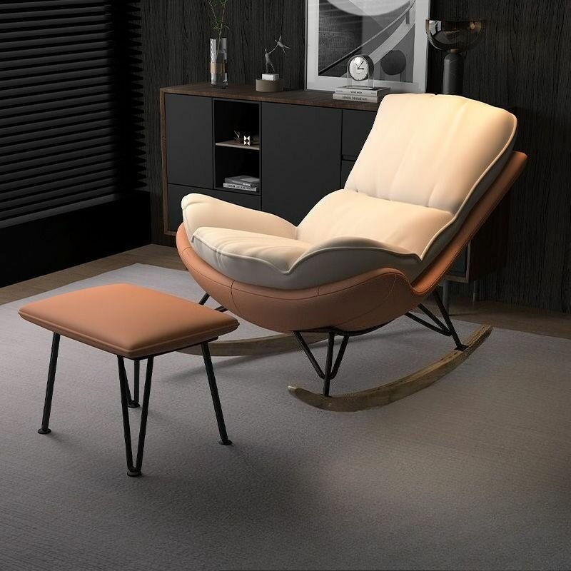 Кресло-качалка для взрослых 95x86x82 см удобное и стильное для отдыха