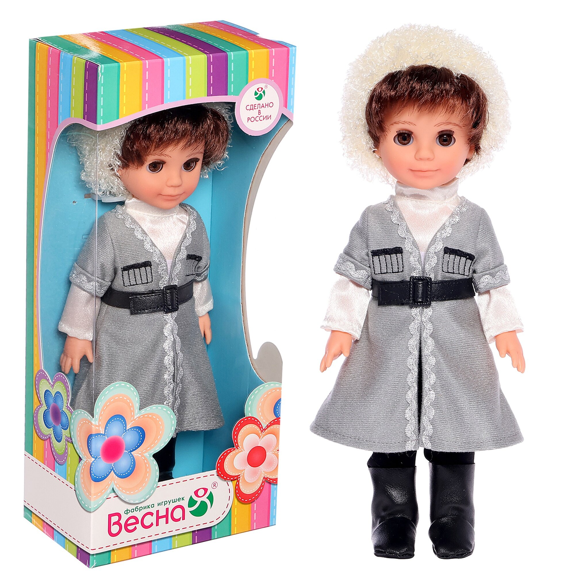 Кукла Весна "Мальчик в грузинском костюме" В3915, 30см, для детей 3-5 лет