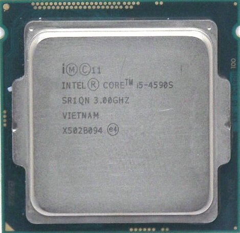 Процессор Intel Core i5-4590S 3.0 Ghz, Socket 1150/6Mb/4x Core/HD4600, SR1QN VIETNAM