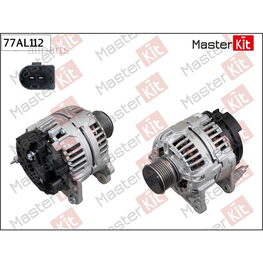 MASTERKIT 77AL112 Генератор AUDI/VW 1.6TDi/1.9TDi/2.0TDi 05->