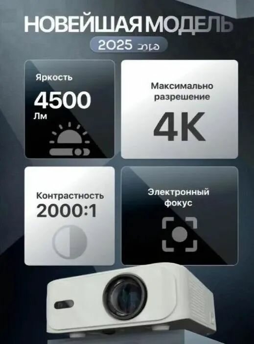 Pixonic Проектор, 1LCD, черный — фото 1