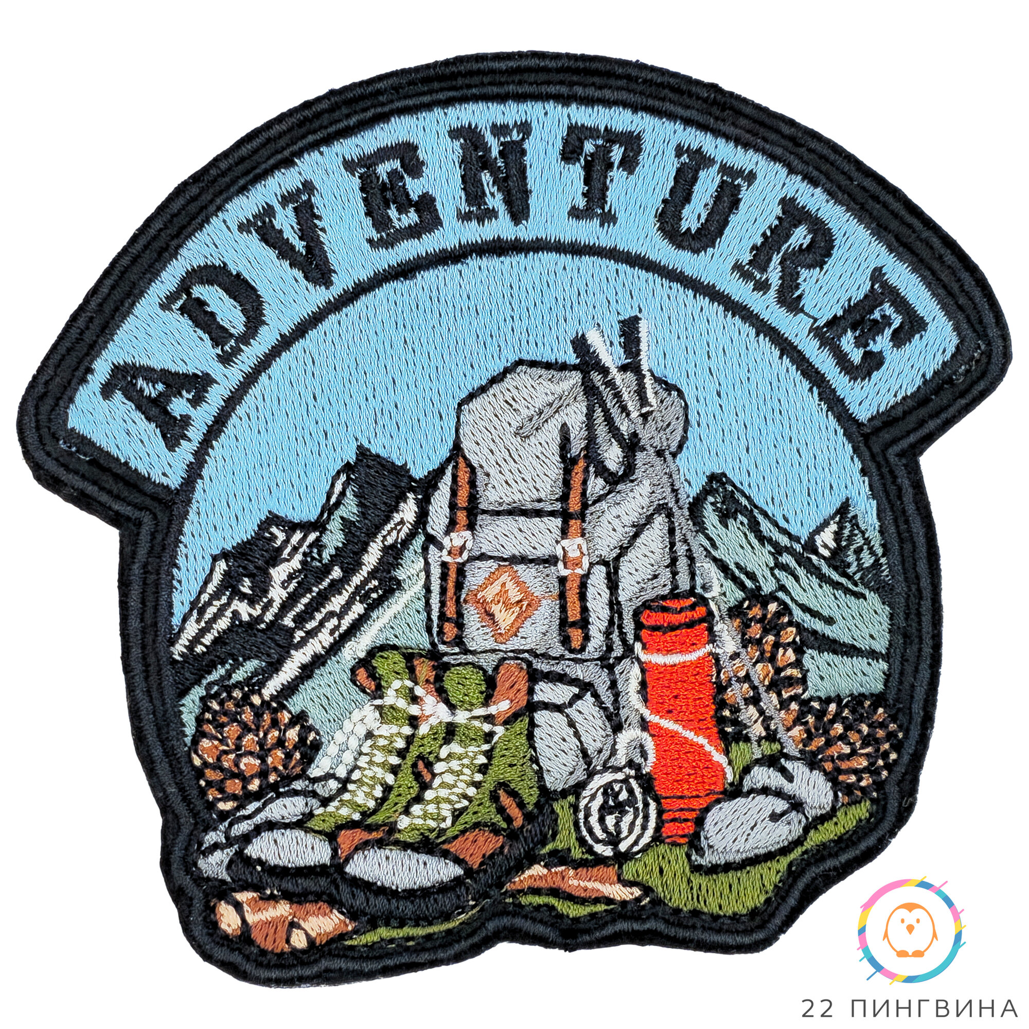 Нашивка, патч, шеврон "Adventure" 97x90mm PTC873