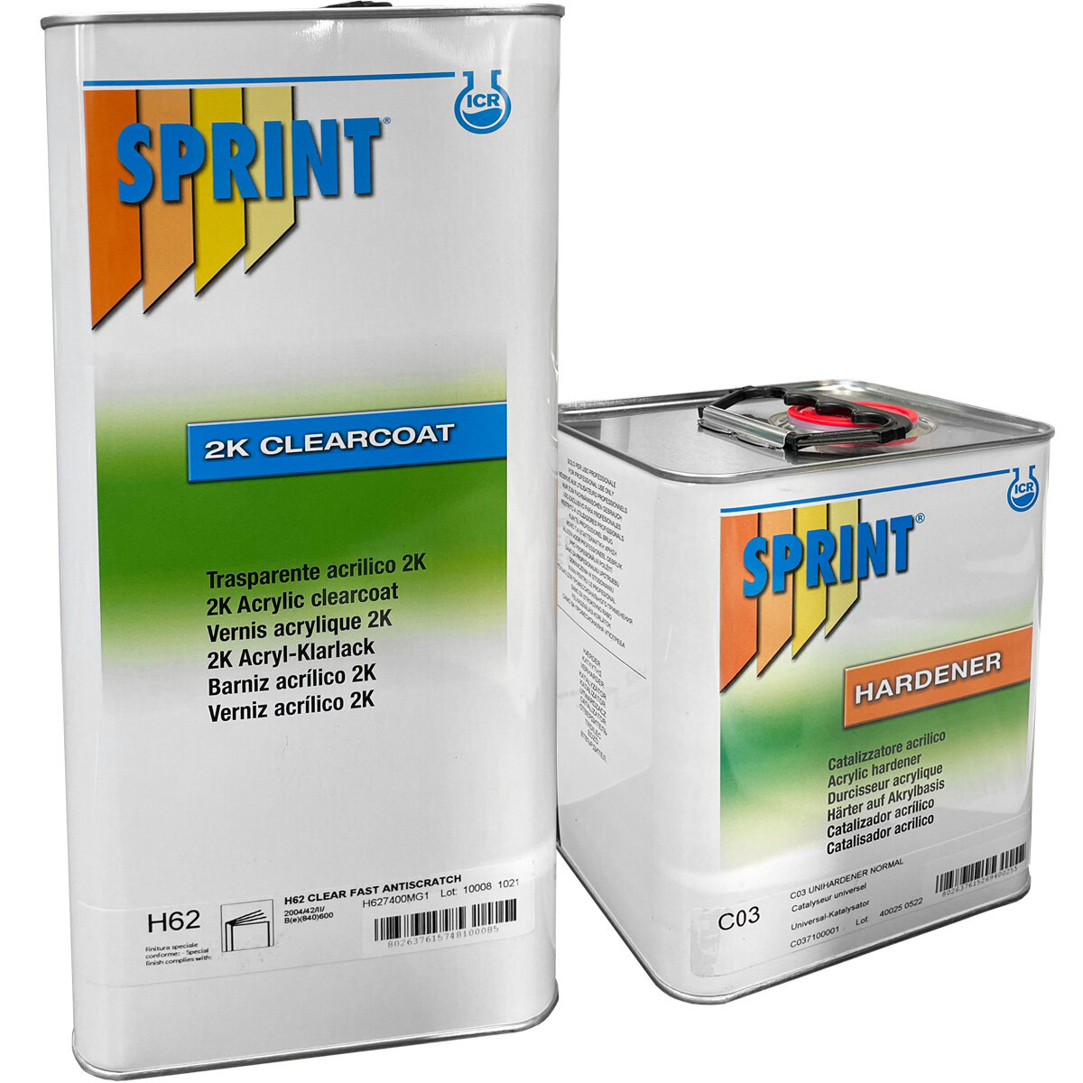 Лак MS 2+1 H62 акриловый ANTI-SCRATCH с отвердителем C03 SPRINT (5л+2,5л)