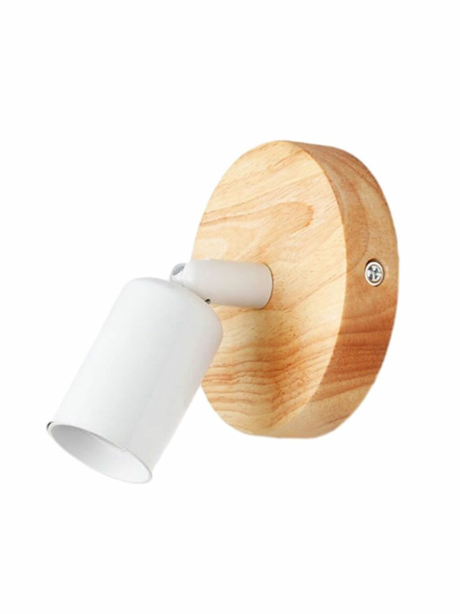 E27 Бра, Настенный светильник, Шасси из натурального дерева, Регулируемое направление