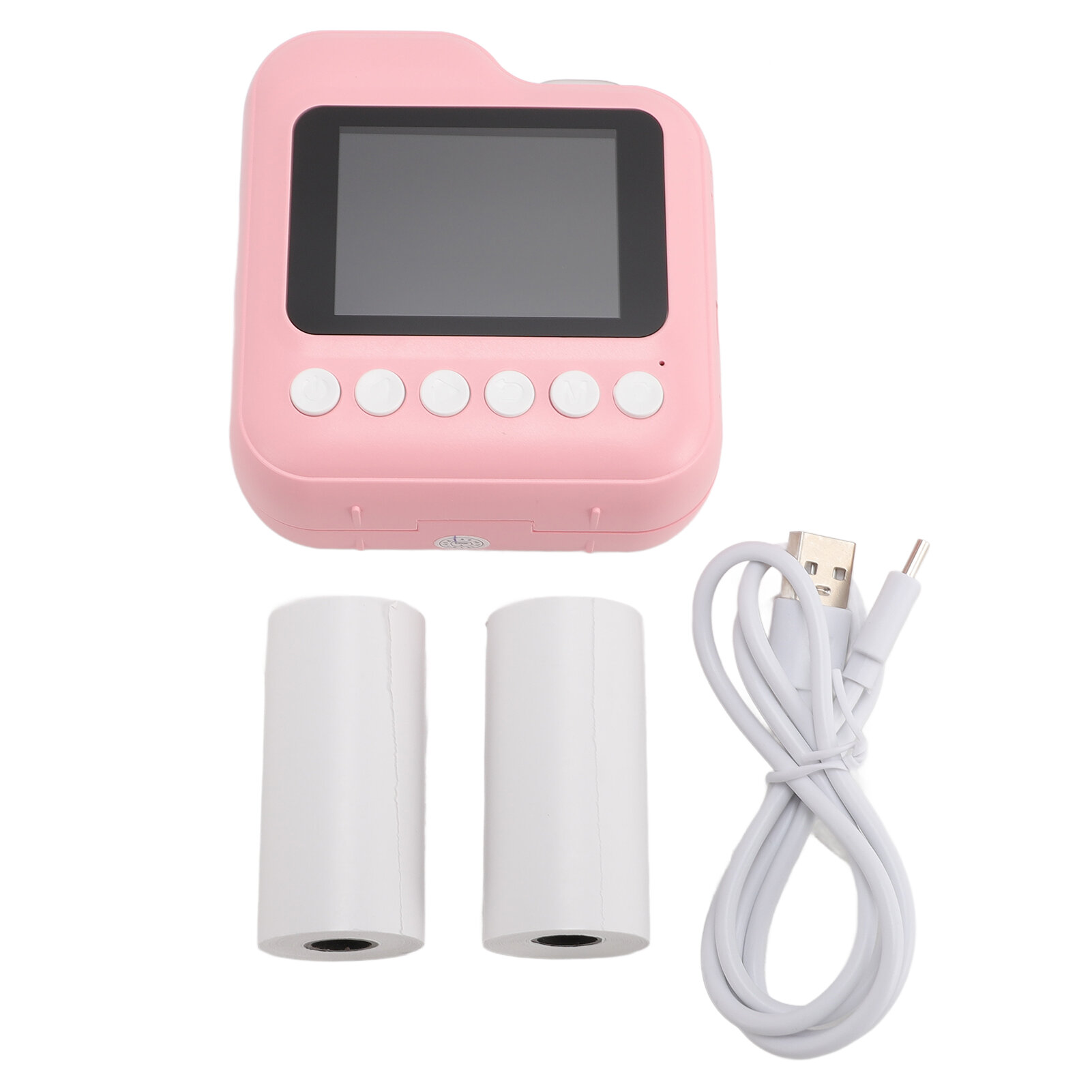 Цифровая камера мгновенной печати 1080P 48MP 2.4-дюймовый IPS экран 6X цифровой зум термопечатающая камера с фотобумагой для подарков на день рождения и Рождество