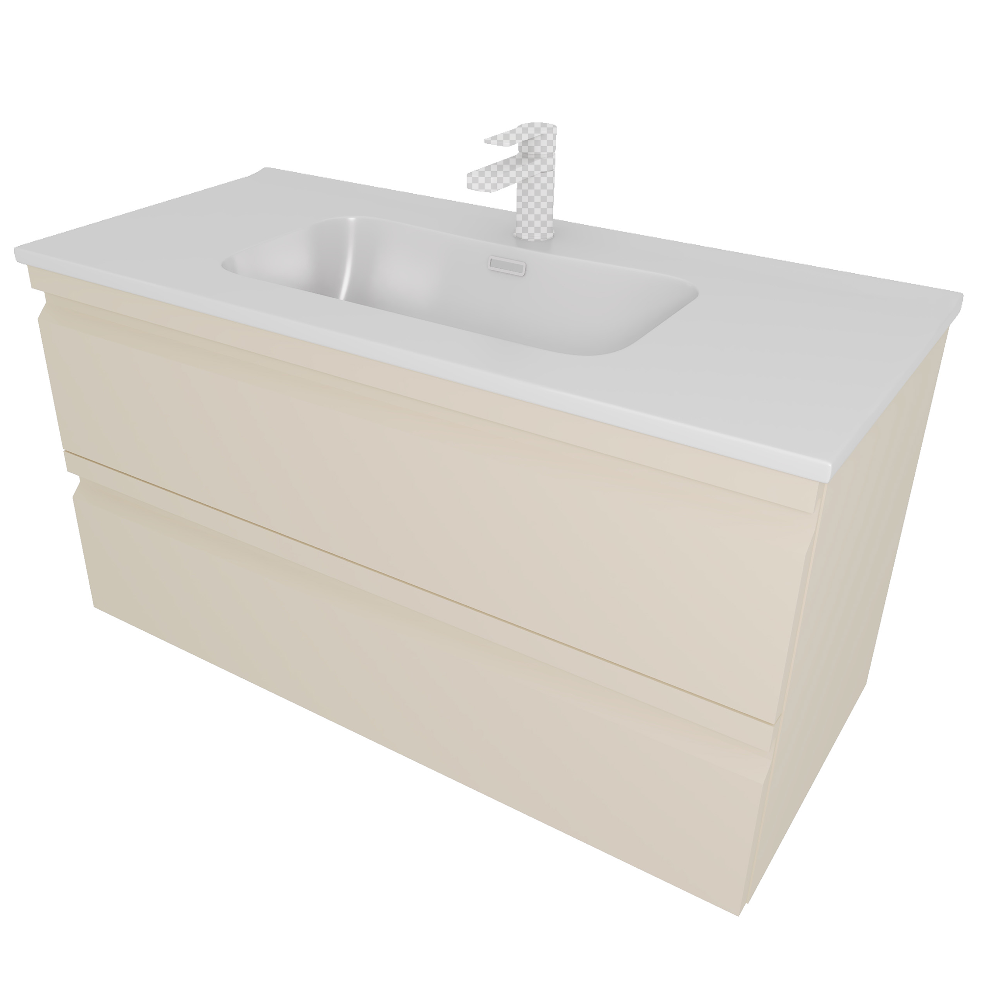 Тумба с раковиной Акватек Вега AQ77100-LC капучино светлый