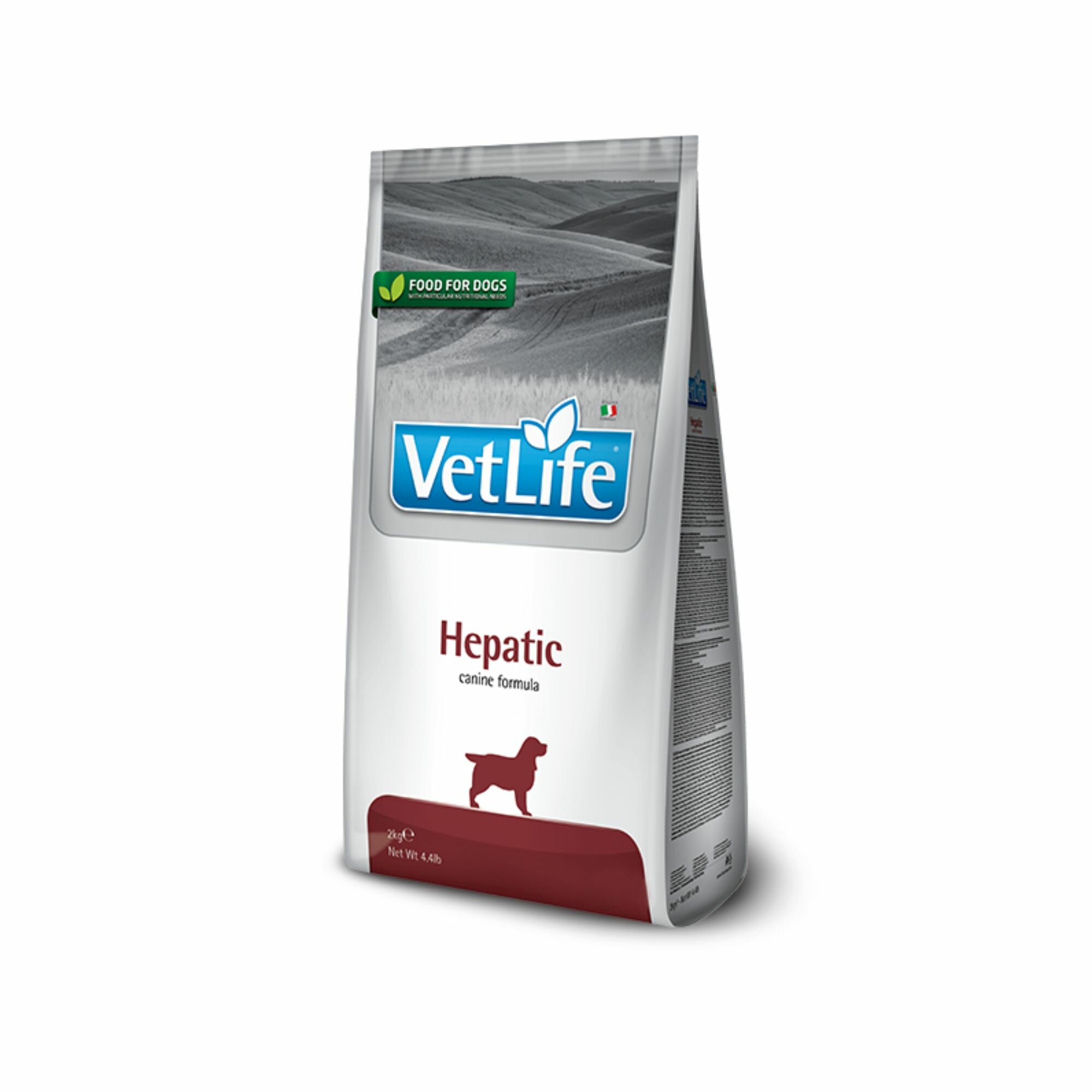 Сухой диетический корм для собак Farmina Vet Life Hepatic, при хронической печеночной недостаточности, рыба, 2 кг