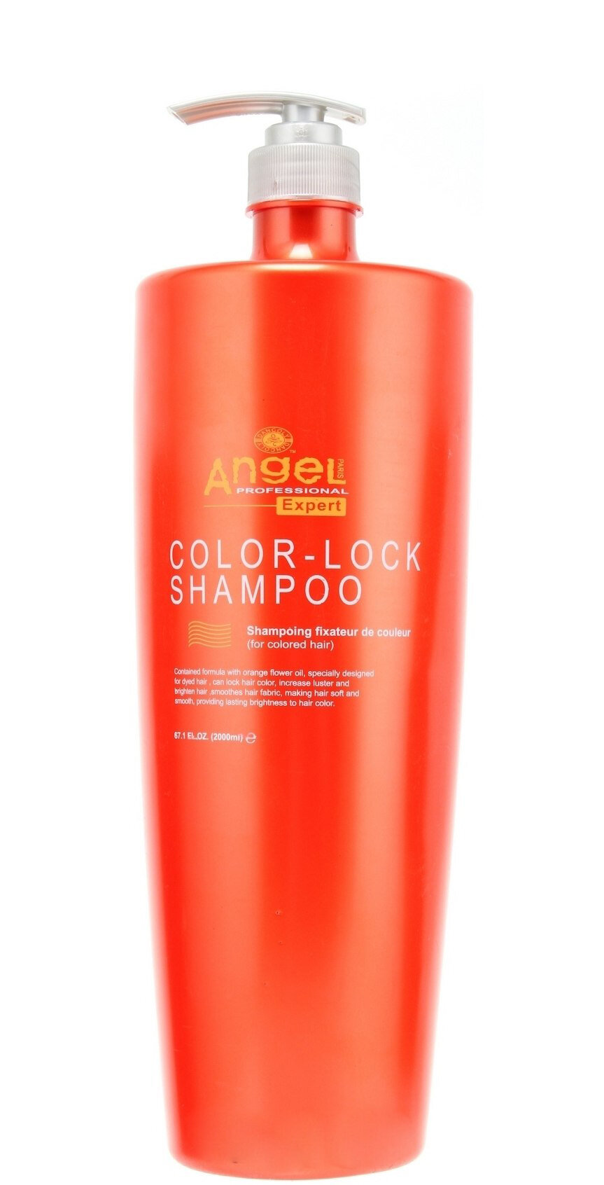 Angel Expert Шампунь фиксатор цвета для окрашенных волос профессиональный Color-Lock Shampoo, 700 мл