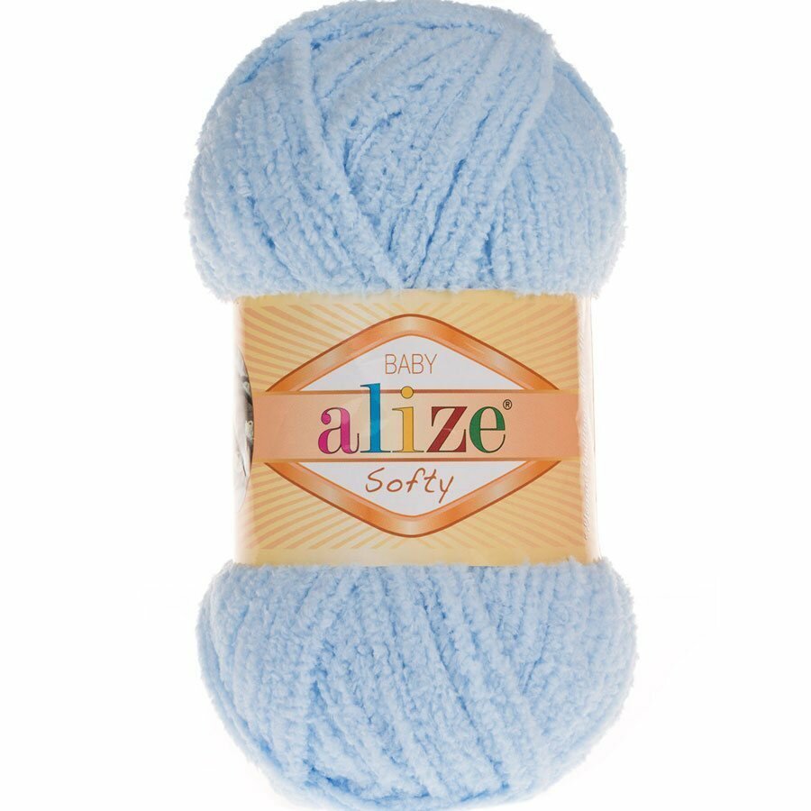 Пряжа Alize SOFTY 183 св. голубой (5 мотков)