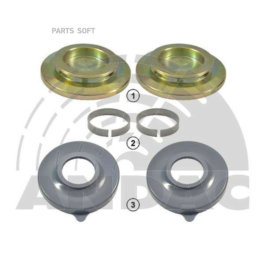 ANDAC Р/к суппорта [пятак, поршневое кольцо, пыльник]