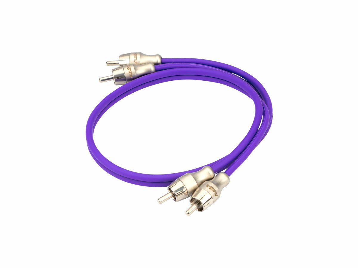 AURA RCA-B205MKII Кабель RCA 2-х канальный 0,5м бескислородная медь (OFC) двойной экран AURA RCA-B205MKII