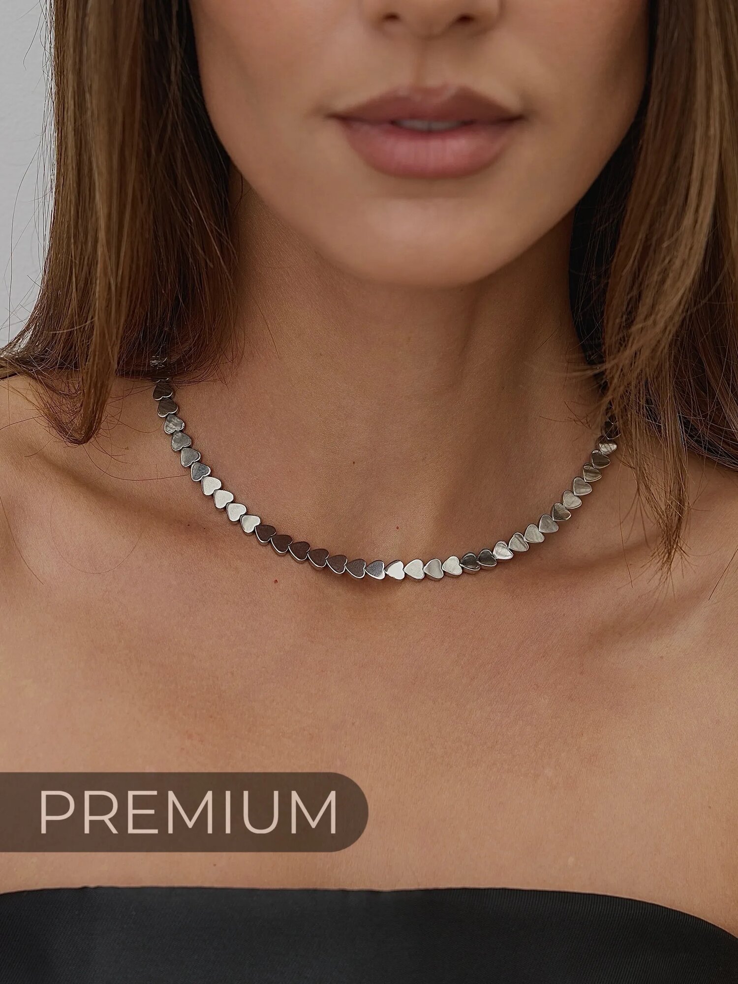 Колье, гематит