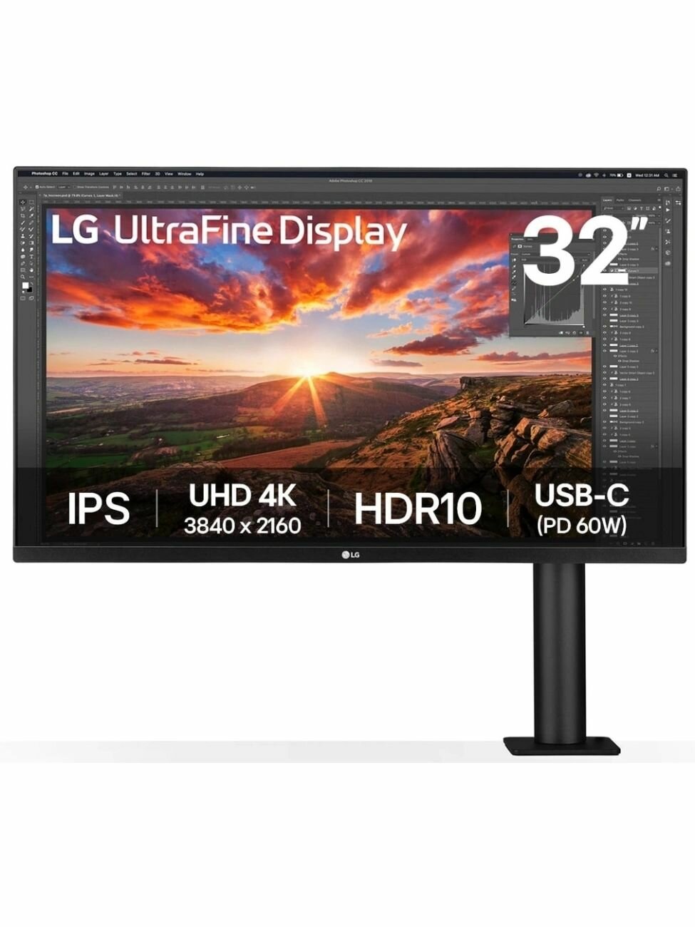 31.5" Монитор LG 32UN880K-B черный 4K IPS