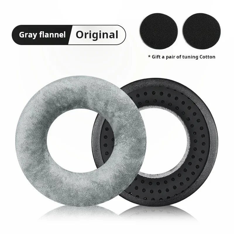 Кожаные амбушюры для наушников Beyerdynamic DT 990 880 770 PRO (пара) Gray Velvet