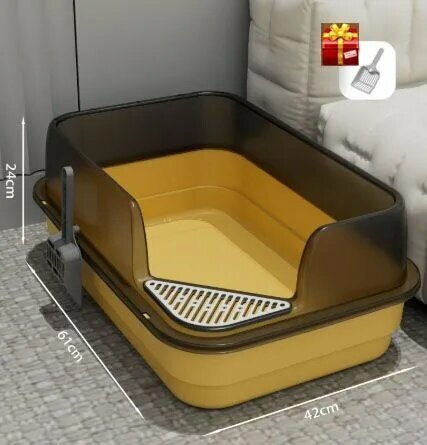 61x42x24см Лоток для кошек большой, Туалет для кошек с совочком