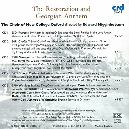 Диск PURCELL - Restoration & Gregorian Anthem (5 CD) — фото 1