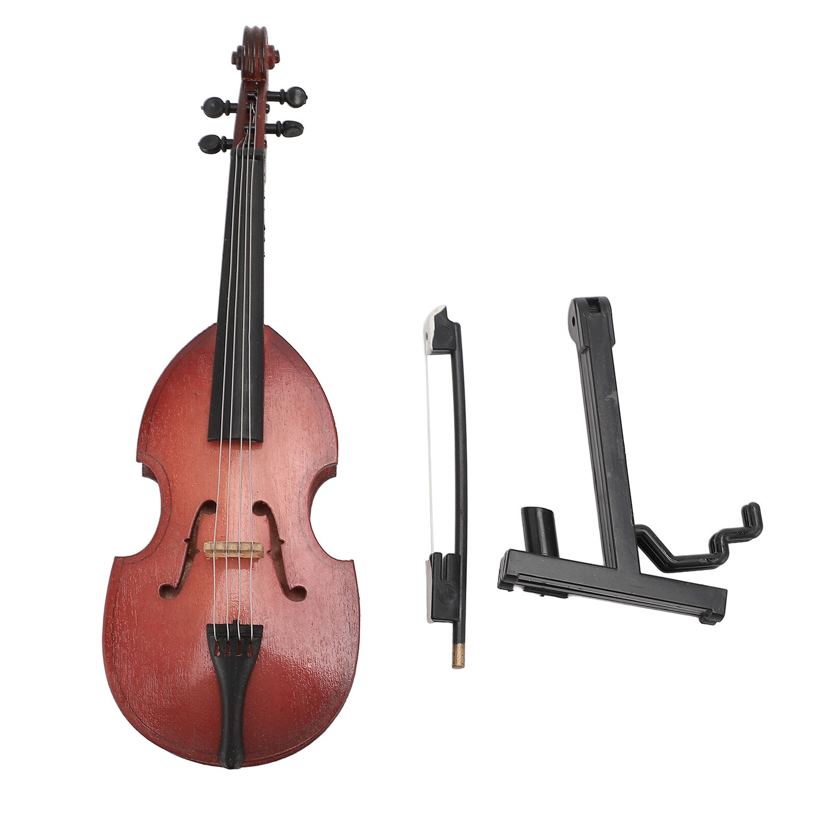 Декоративная фигурка бас-гитары из липы, выполненная в технике тонкой работы.