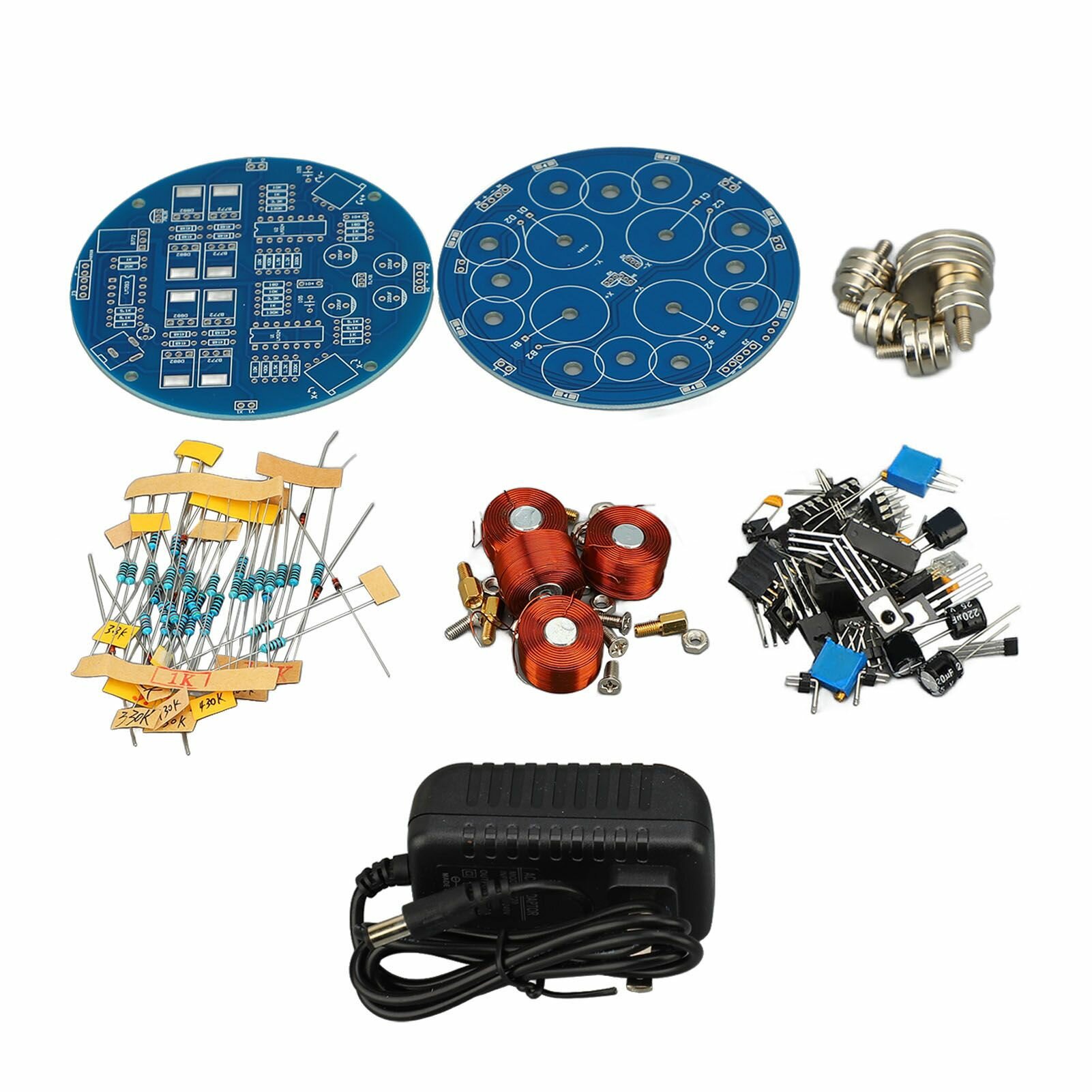 Комплект модуля магнитной левитации. Высокостабильная машина для самостоятельной сборки левитационного ядра с регулируемой плавучей платформой для научных проектов.