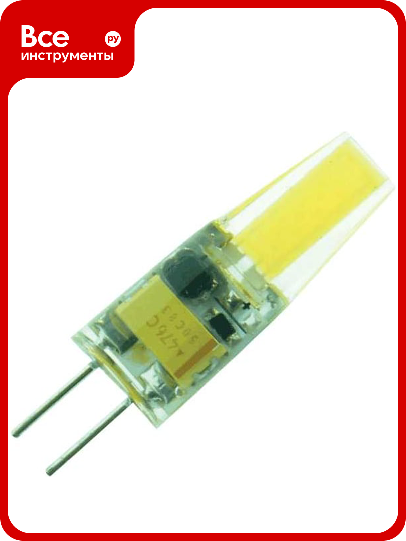 Лампа FL-LED G4-COB 3W 12V 4200К G4 210lm 10x32mm FOTON_LIGHTING 607072