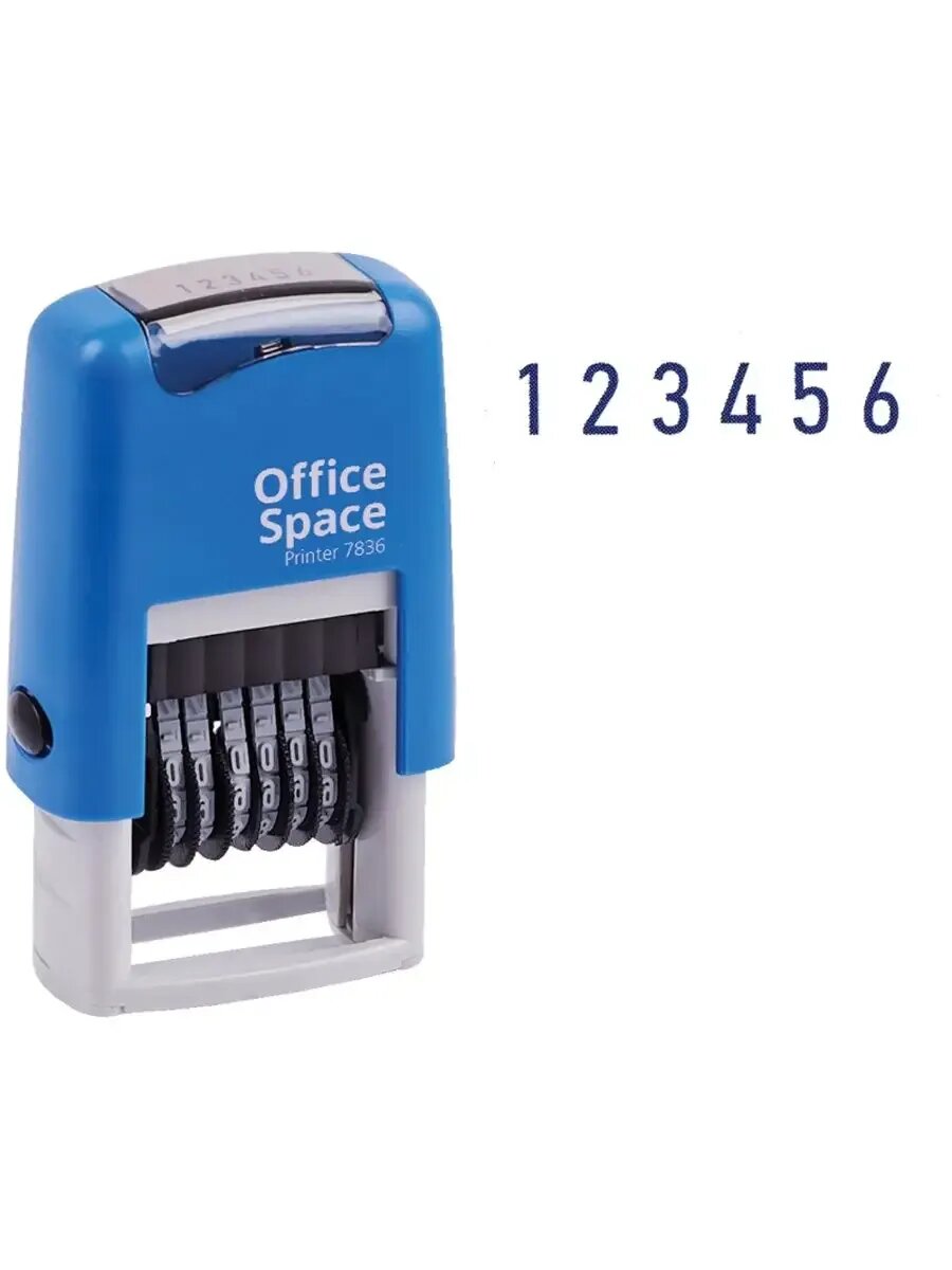 Нумератор мини 3 мм, 6 разрядов