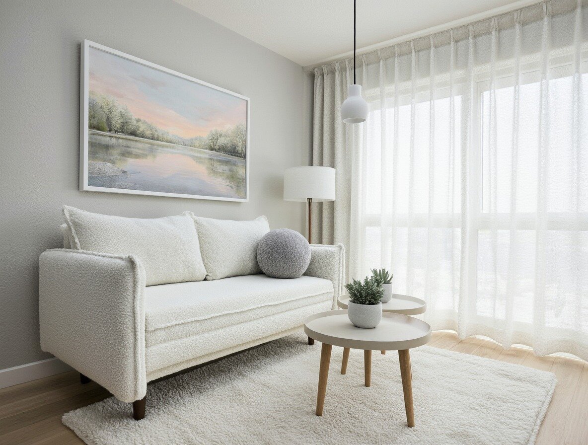 Раскладной диван "Спенсер-Мини" ДиванРус, 140*82 см, аккордеон, букле, белый